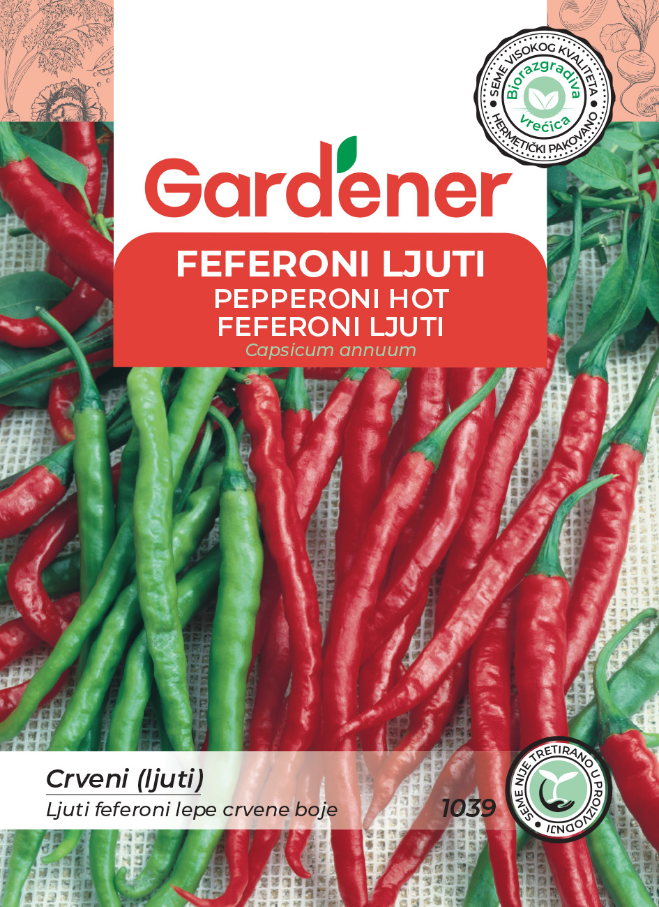 Feferoni ljuti - Capsicum annuum - Garden Centar