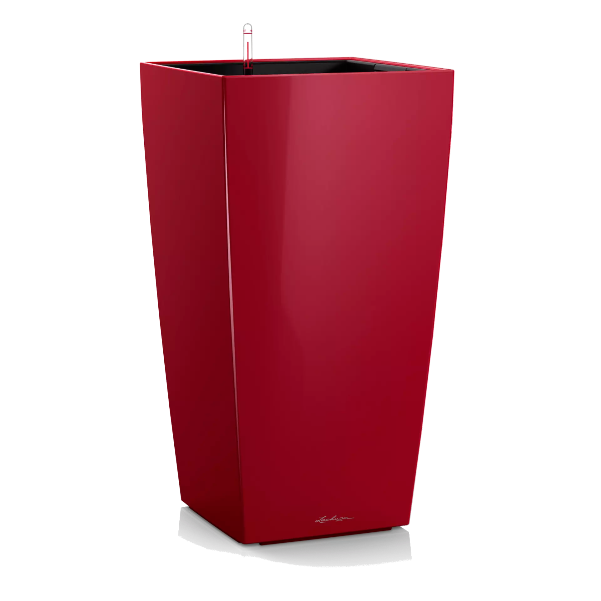Lechuza Cubico Premium 40 All In One - Crvena visoki sjaj - Garden Centar