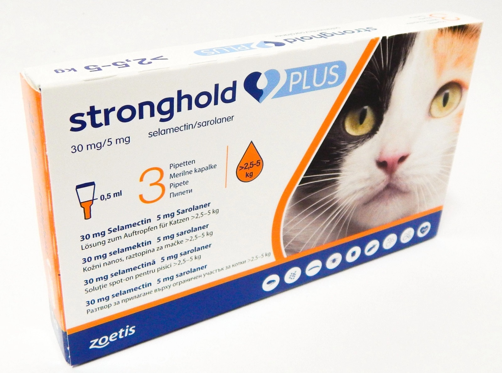 Stronghold Plus 30 mg Za Mačke 2,5 - 5 kg - 1 ampula - Garden Centar