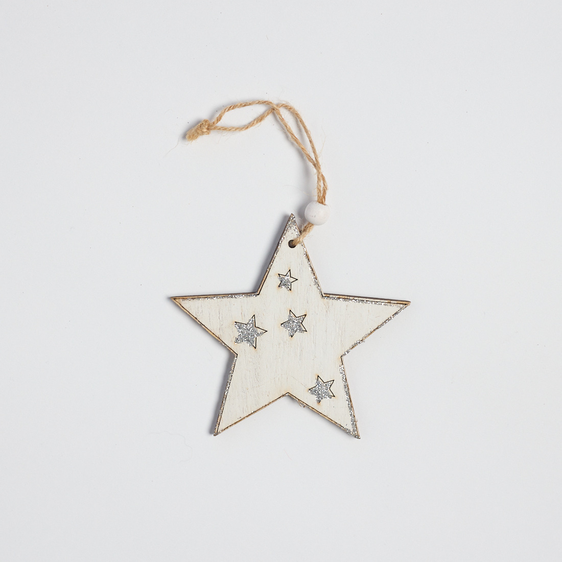 Drveni ukras za jelku - zvezda 9x9 cm - pakovanje 1 kom. - Garden Centar