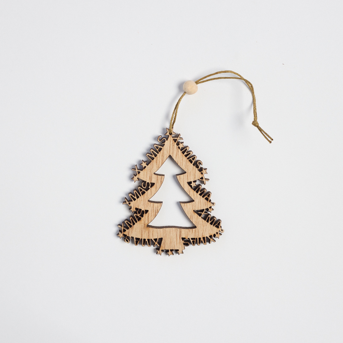 Drveni ukras za jelku - jelka x mas 6x8 cm - pakovanje 1 kom. - Garden ...